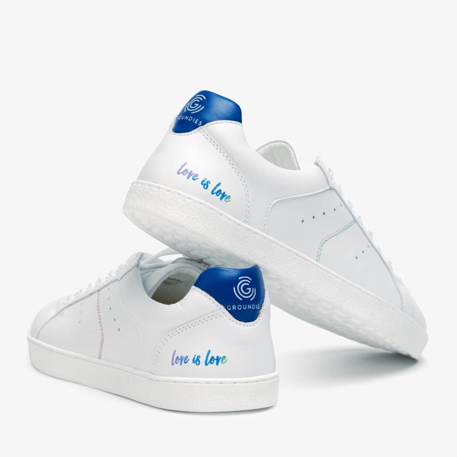 Groundies White/Blue Universe Sundry [GROUDSKU070] : Vegan Shoes ...